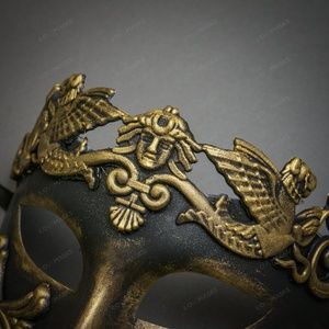 ILOVEMASKS | Accessories | Roman Greek Emperor Masquerade Venetian Mask ...